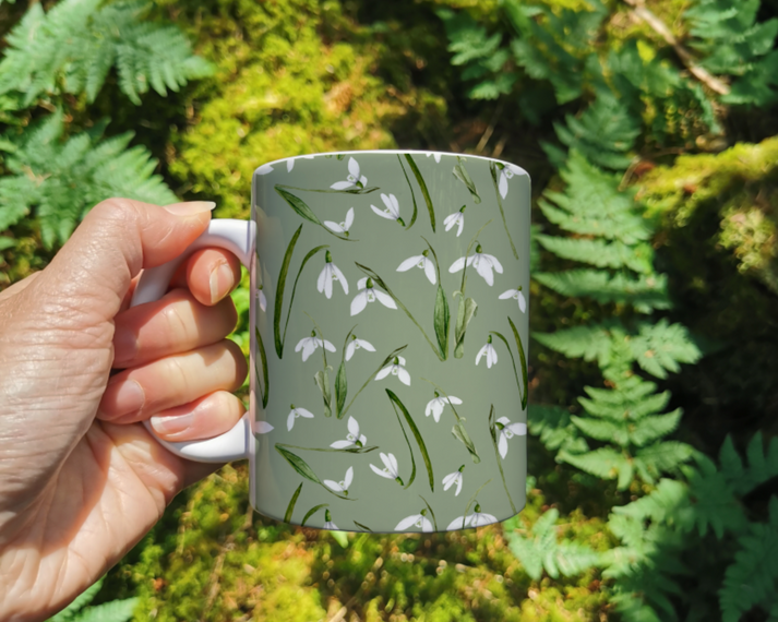 Snowdrops Ceramic Mug – Sustainable Plant Store